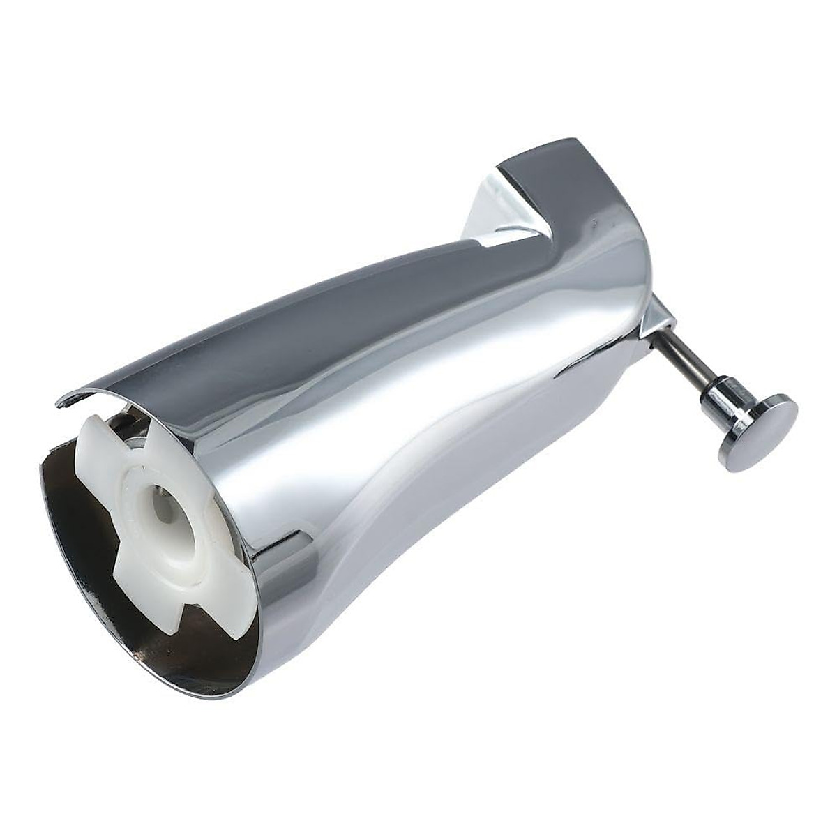 iuniq 2 Function Tub Spout,Wall Front Mount Compatible Slip On Diverter Tub Spout,Universal Stainless Steel Silver Durable Easy to Install Bathroom Bathtub Faucet