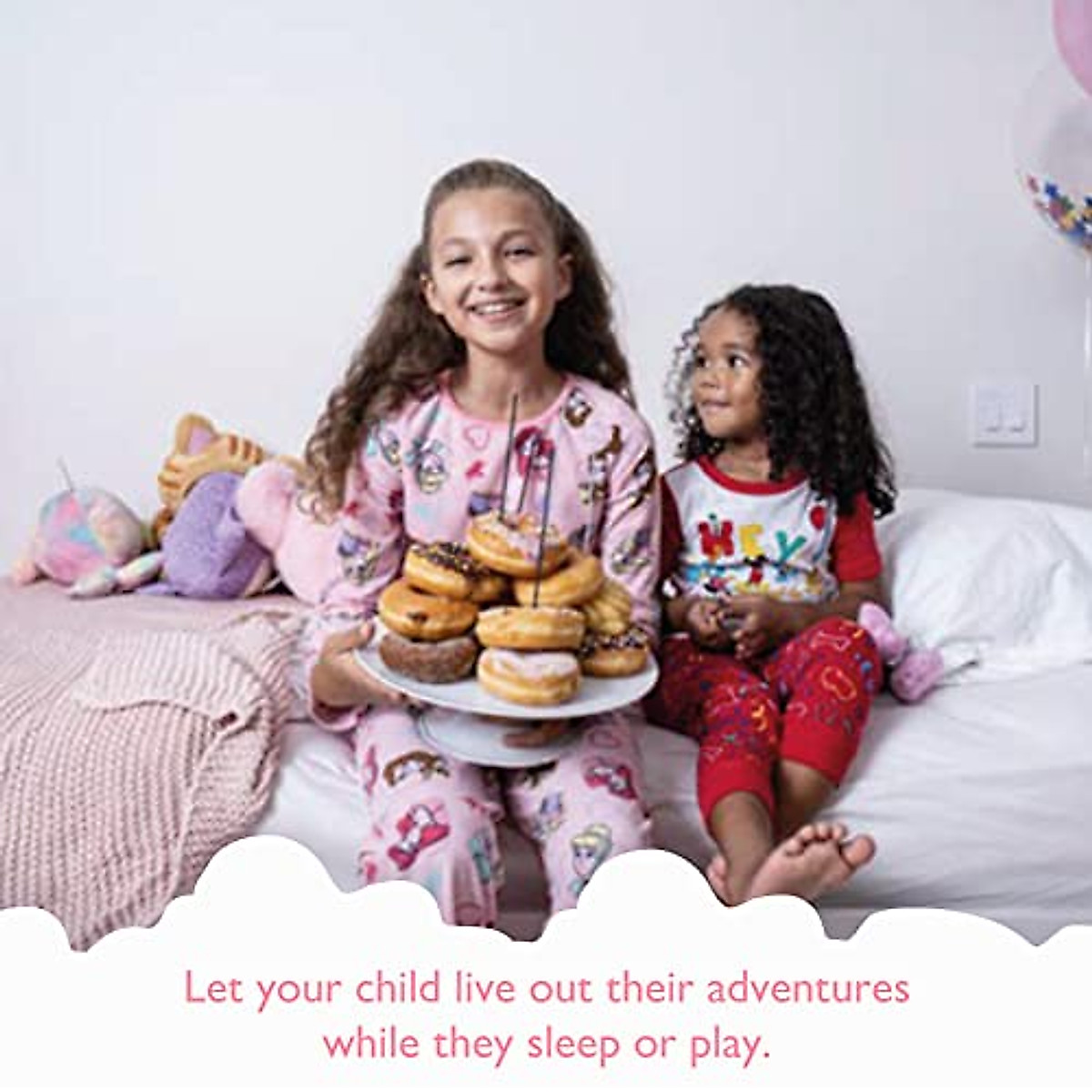 Disney Girls' Princess 6-Piece Snug-Fit Cotton Pajamas Set, DREAM BIG, 6