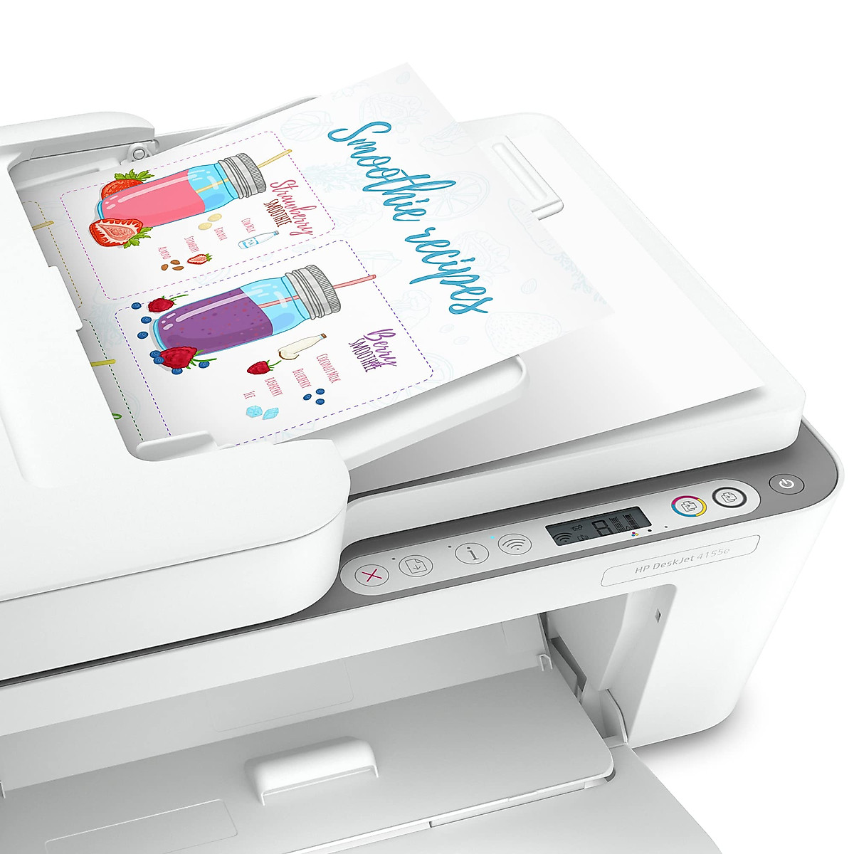 HP DeskJet 4155e Wireless Color All-in-One Printer with bonus 6 months Instant Ink (26Q90A).