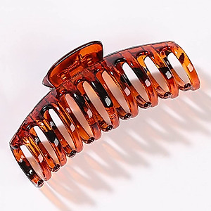 Hair Claw Clips for Thick Hair - 3pcs 4.3’’ Plastic Nonslip Jumbo Hair Clips Strong Hold Large Hair Jaw Clips Big Hair Clips Hair Styling Accessories for Women Girls