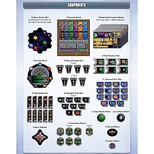 Capstone Games: Gaia Project, Strategy Board Game, A Follow Up Game from Terra Mystica, Includes a Challenging Solo Mode, 1 to 4 Players, Ages 14 and Up