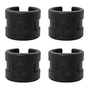 WHYHKJ 4pcs Bike Chainstay Protector Bicycle Frame Protector Guard Pad Collision Rubber Protection Ring Guard Chain Protector Stickers, Black