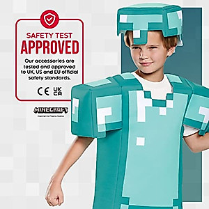 Armor Deluxe Minecraft Costume, Blue, Medium (7-8)