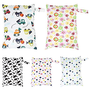 Boys Wet Bag Cloth Diaper Wet Dry Bags Waterproof Reusable Cloth Nappy Storage Bag With Zipper For Travel, Beach Swimsuits Clothes(#1)
