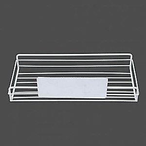 Muellery Adhesive Wall Mounted Shelf Bathroom Kitchen Storage Shower Caddy Rack White TPQU100572