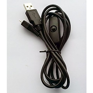 JBtek Raspberry Pi Micro USB Cable with ON/Off Switch - Easy Start/Reboot !