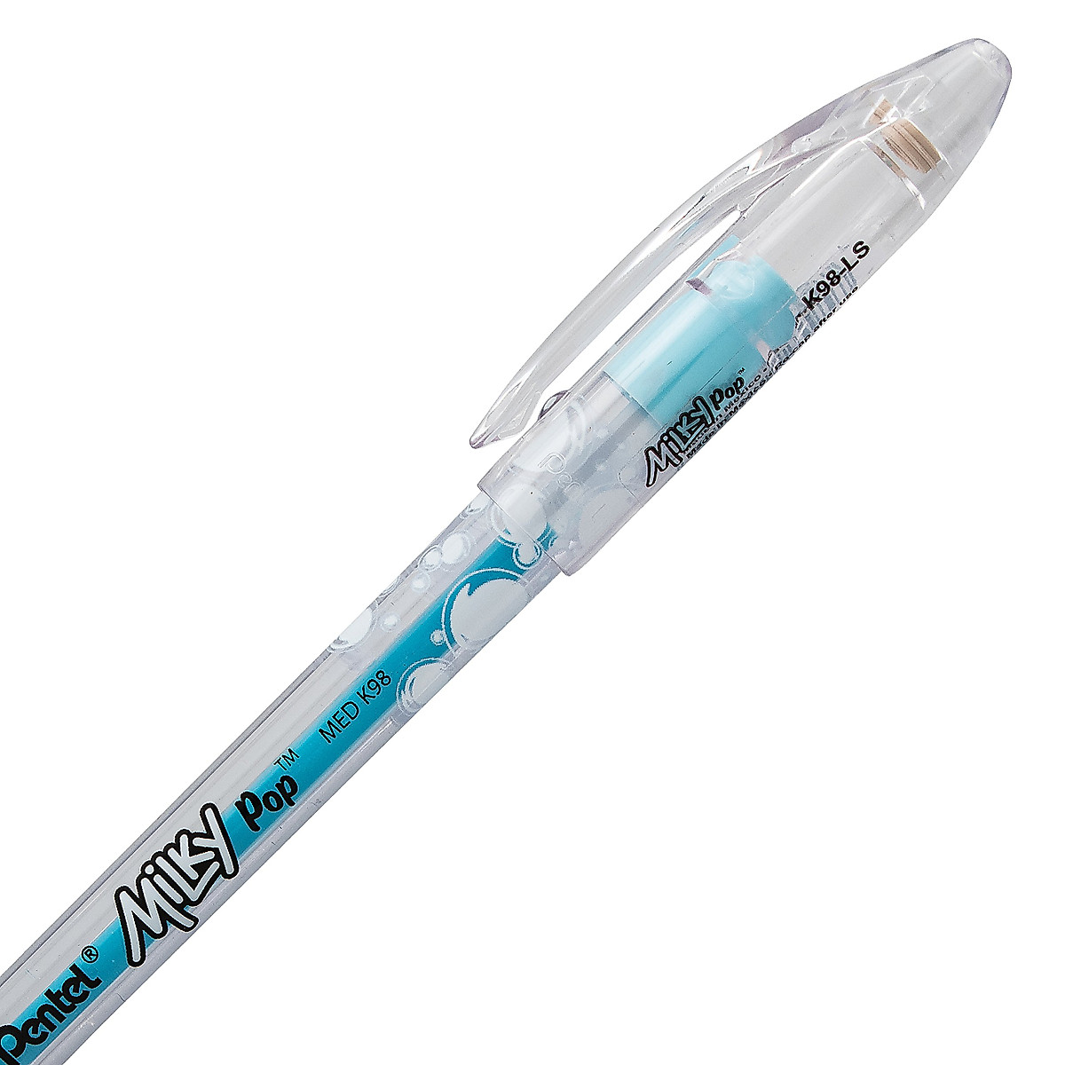 Pentel Milky Pop Pastel Gel Pen, (0.8mm), Medium Line, Assorted Colors, Pack of 8 (K98BP8M)