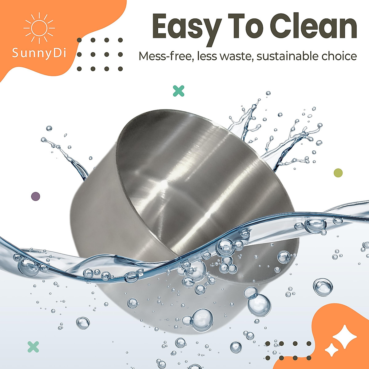 304 Stainless Steel Lunch Box Containers for Kids with Lunch Bag, Leakproof Stainless Steel Round Food Storage Containers with Silicone Lids, Metal and Nesting Snack Containers, Set of 5 sizes, kF033