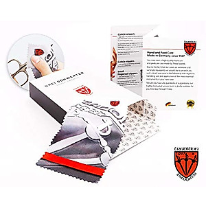 3 Swords Germany - brand quality 10 piece manicure pedicure grooming kit set for professional finger & toe nail care tweezers file clipper fashion leather case in gift box, Made by 3 Swords (02570)