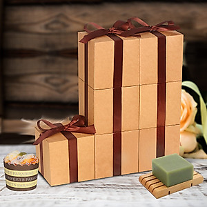 DOYIDE Brown Gift Boxes 5x5x5, 30 Pack Paper Gift Boxes with Lids for Gift, Bridesmaid Proposal Box, Cupcake Boxes, Gift Box for Wedding, Birthday, Groomsmen Proposal, Gifts, Packaging, Present