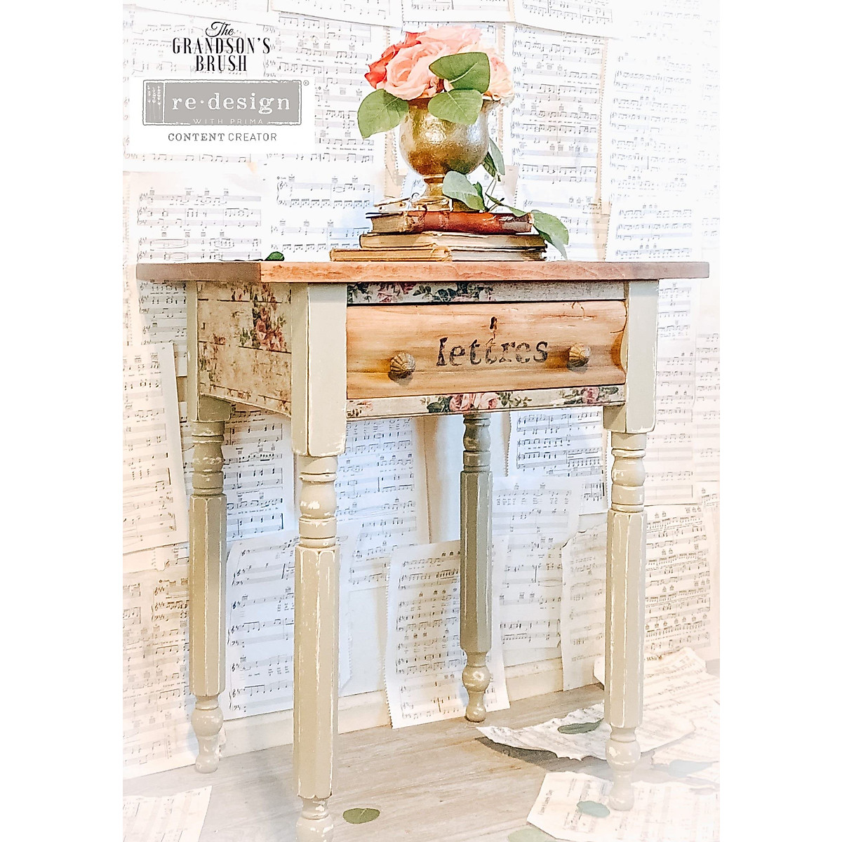 Re-Design Tissue Paper REDESGN SHBBY FLRL, Shabby Floral