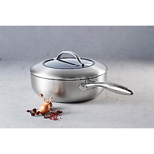 Scanpan - 65082600 CTX Covered Deep Sautè Pan, 4 Quart, Silver