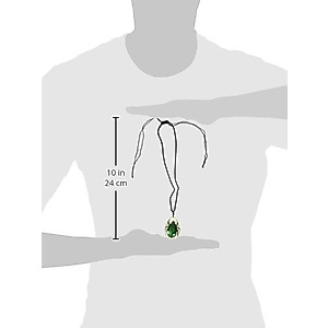 REALBUG Green Chafer Beetle Necklace, Glow in The Dark, Large