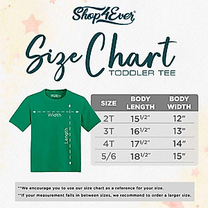 shop4ever Distressed Shamrock Heart St. Patrick's Day Toddler Cotton T-Shirt 3T Green