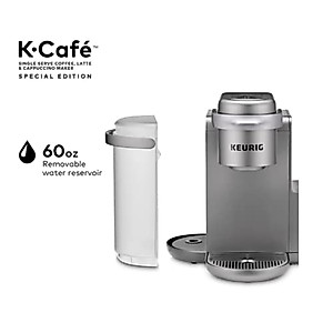 Keurig K-Cafe C Single Serve K-Cup Pod C Latte and Cappuccino Maker, 12, Nickel