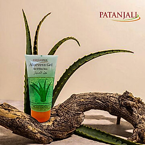 Patanjali Aloe Vera Gel 150ml - Saundarya Moisturizer for Oily Skin, with Vitamin E