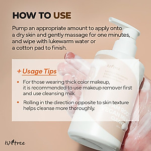 IsNtree Yam Root Vegan Milk Cleanser 220ml, 7.43 fl.oz | Korean Skincare | Rich & Creamy Texture | Hydrating & Mild | Vegan Skincare