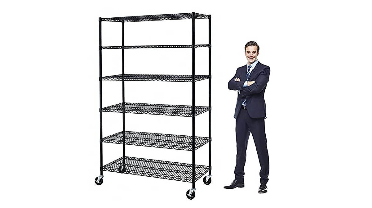 YYkokocat 6000Lbs Capacity Heavy Duty Storage Shelves Commercial Wire ...
