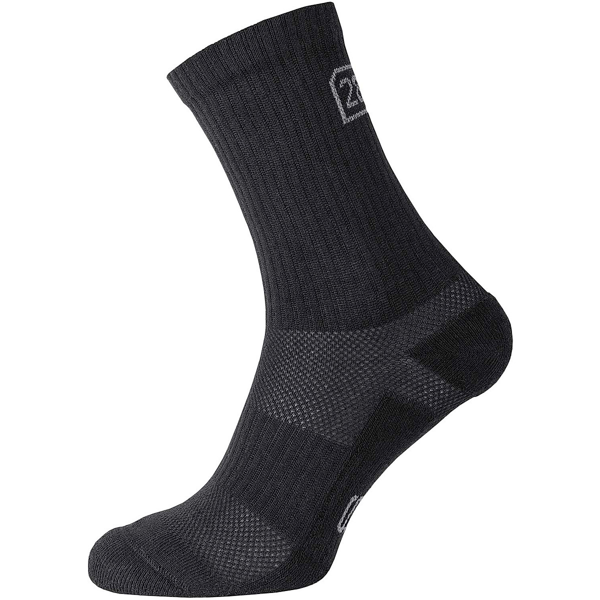 281Z Military Cotton Micro Crew Boot Socks - Cushioned Sole - Moisture Wicking - Odor Resistant - Hiking Trekking Outdoor (Black Small 4 Pairs Pack)