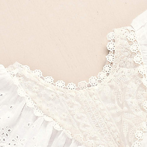 BGFKS Lace Ruffle Sleeve Romper Tutu for Baby Girl,Newborn Toddler Girls Bodysuit Tutu Dress with Flower Headband