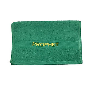 Mercy Robes Preaching Hand Towel Prophet(Green/Gold)