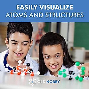 Organic Chemistry Model Kit (115 pc) Chemistry Set Molecular Model Kit with Atoms, Bonds, Instructional Guide - STEM Science Kit for Kids Toys Chemistry Kit for Students, Teachers, Young Scientists