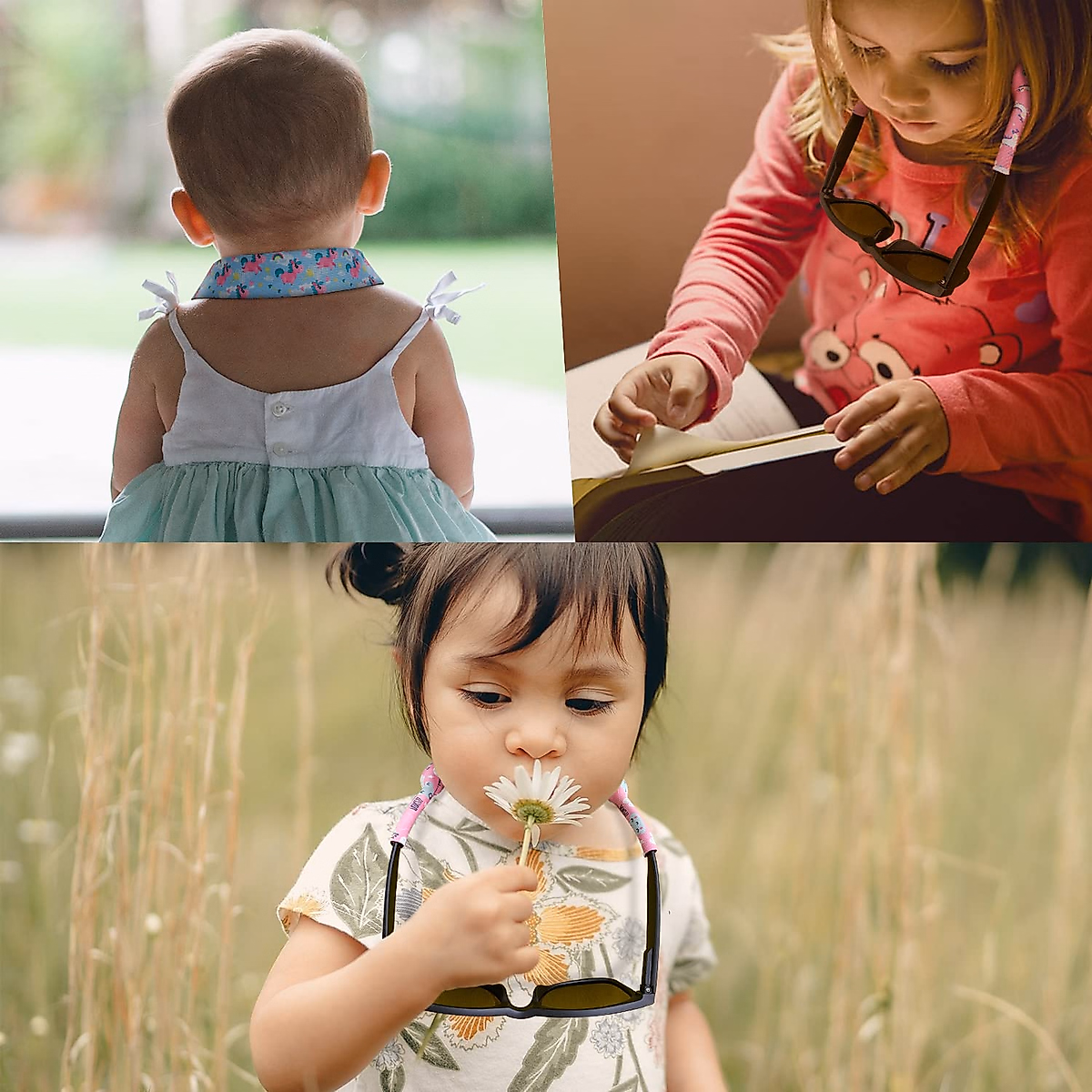 AMUSEPROFI Kids Eyeglass Strap Eyewear Strap Nonslip Neoprene Sunglasses Holder Lanyard Retainer Eyeglass Straps for Kids