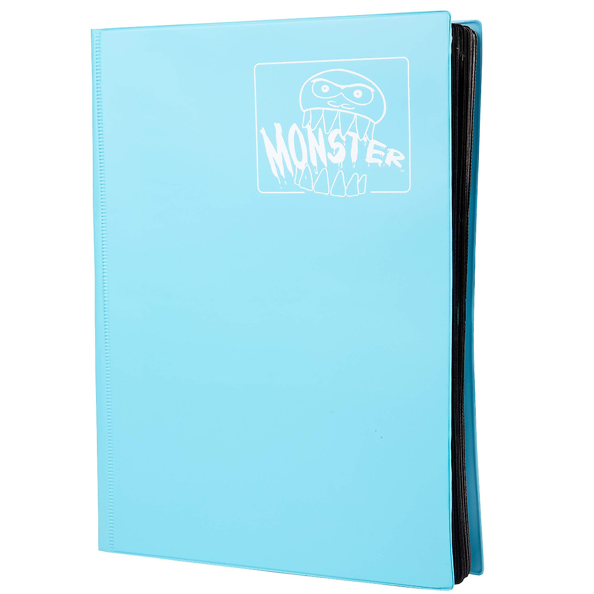 Monster Binder - 9 Pocket Trading Card Album - Matte Blue (Anti-Theft Pockets Hold 360+ Yugioh, Pokemon, Magic The Gathering Cards)