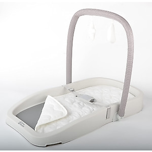 Baby Woyee Duraking Pro 4 in 1 Baby Changing pad Washable Portable Diaper Toy bar Changing Tray Non-Slip no Stain Waterproof Changing Table (Gray)