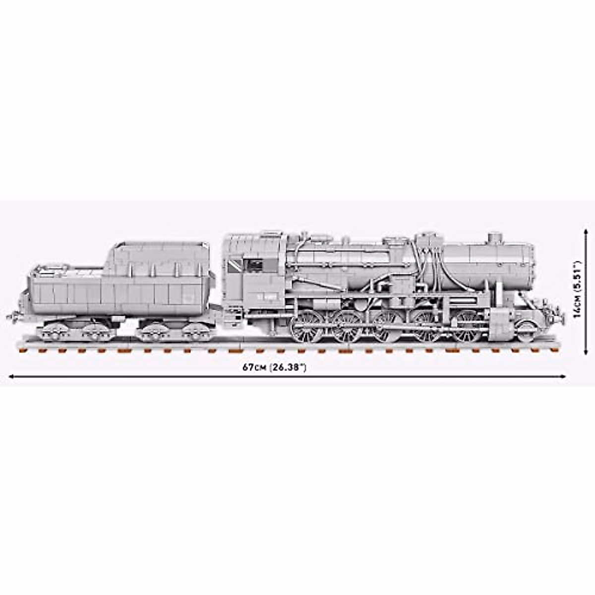 COBI Historical Collection Kriegslokomotive Baureihe 52 Locomotive