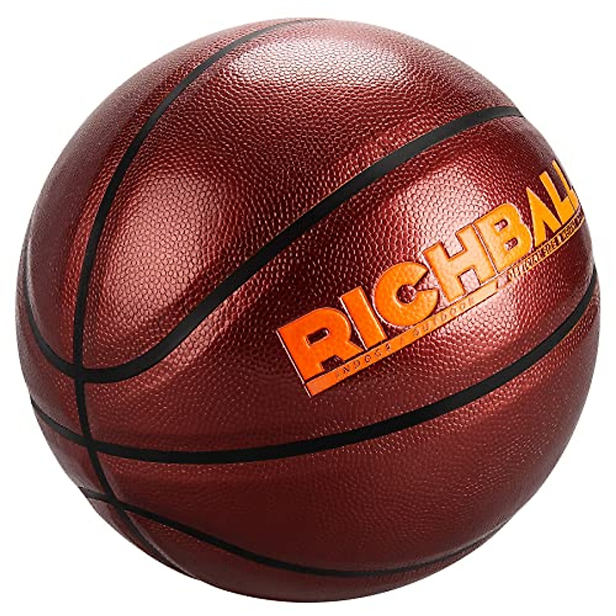 Richball Basketball Official Size 7 (29.5"), Composite Leather Basketball for Adult, Indoor Outdoor Street Men Basketball Games with Pump