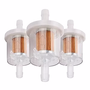 Powtol 691035 493629 Fuel Filter for Briggs Straton 40 micron 1/4 Inline Fuel filter 12hp 17.5hp 27hp 35hp Engines Replace Kawasaki 49019-7001 7-07061 Lawn Mower Replacement Parts (Pack of 3)