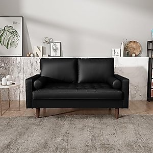 uhome Sofas, 2 Seat, Black