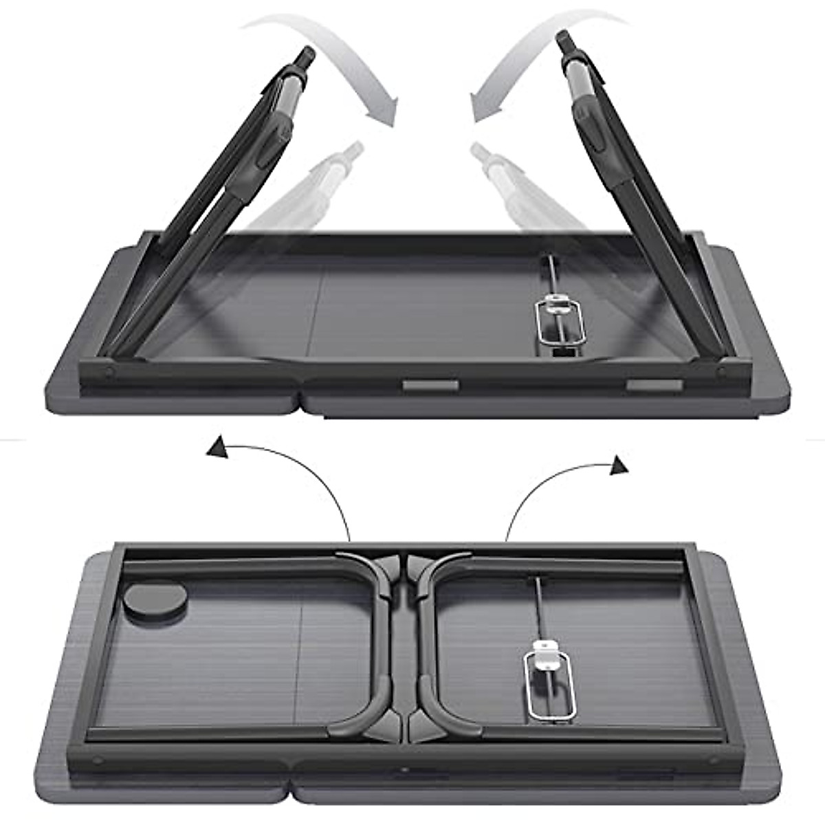 Laptop Desk for Bed,Asltoy Laptop Bed Tray Table,Foldable Lap Desk Stand Notebook Desk Adjustable Laptop Table for Bed Portable Notebook Bed Tray Lap Tablet with Cup Holder