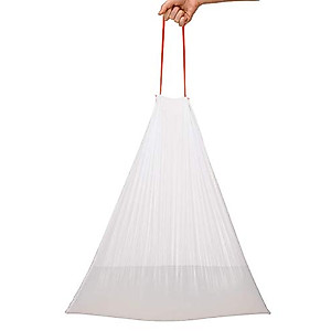 4-7 Gallon Trash Bags Code F Code E Can Liners (120 Count) CCLINERS 20-25 Liter Drawstring Garbage bags Bathroom Wastebasket Can Liners for 4 Gal, 5 Gal, 6 Gal & 7 Gal Bins (120 Bags)