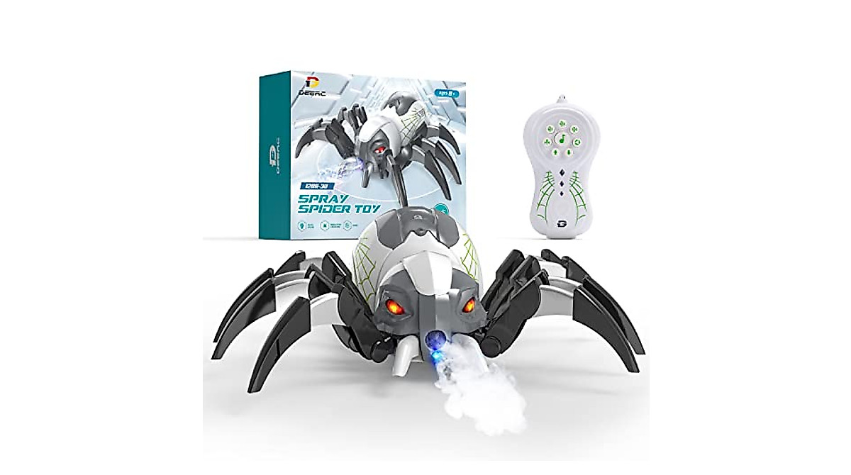 DEERC Remote Control Spider - Fun Spooky Gift for Kids