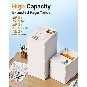 E-Z Ink (TM Remanufactured Ink Cartridge Replacement for Epson 220 XL 220XL T220XL to use with WF-2760 WF-2750 WF-2630 WF-2650 WF-2660 XP-320 XP-420 XP-424 (2 Cyan, 2 Magenta, 2 Yellow, 6 Pack)