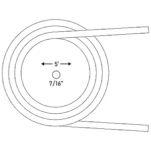 Surebonder RR-5 Full-Size Hot Glue Stick Roll, Clear, 60" (5 Feet), 7/16" Diameter (.43") - Long Glue Stick, Uninterrupted Gluing, Use With All Temperature Glue Guns
