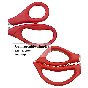 ROEDEER Kitchen Stainless Steel Seafood Scissors for Lobster,Shrimp,Crab,Crab Claw,King Crab Leg,Fish,Shellfish,Crawfish,6" And 7" 2PCS Shears