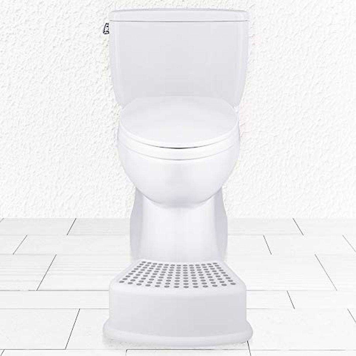 Step Stool for Kids (2 Pack), Toddlers Stool for Potty Training, Bathroom, Kitchen, Bedroom, Toy Room and Living Room. Toilet Stools with Soft Anti-Slip Grips for Safety, Stackable (Grey)