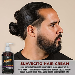 Suavecito Hair Cream Pump Bottle Medium Shine All Day Light Hold (8 oz)