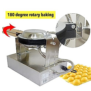 Electric Ice Cream Cone Waffle Maker Machine 1400W Non-Stick Rotatable Waffle Baker Machine with 50~300℃ Temp Range for Bakery, Restaurant, Snack Bar or Household