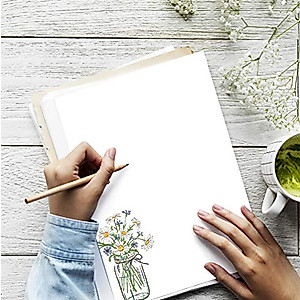 SamuelIStamper Great Papers! Mason Daisies Letterhead Stationery, 8.5" x 11", 80 count, Inkjet and Laser Printer Compatible (2020147)"