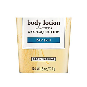 Burts Bees Butter Body Lotion for Dry Skin with Cocoa & Cupuau, 6 Oz (Package May Vary)