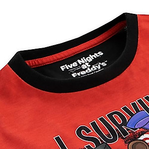 Five Nights at Freddy's Boys FNAF Pajamas Red Size 6