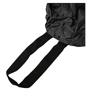 Qiilu Kayak Spray Skirt, Universal Adjustable Nylon Kayak Spray Skirt Waterproof Cover Water Sports Accessory Black(Black)