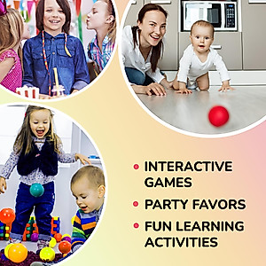 Bouncy Balls for Kids Bulk - Rubber Balls for Kids - Bounce Balls - Large Bouncy Ball 45 mm - Super Ball Vending Machine Toys - Bouncing Balls Party Favors - Classroom Prizes