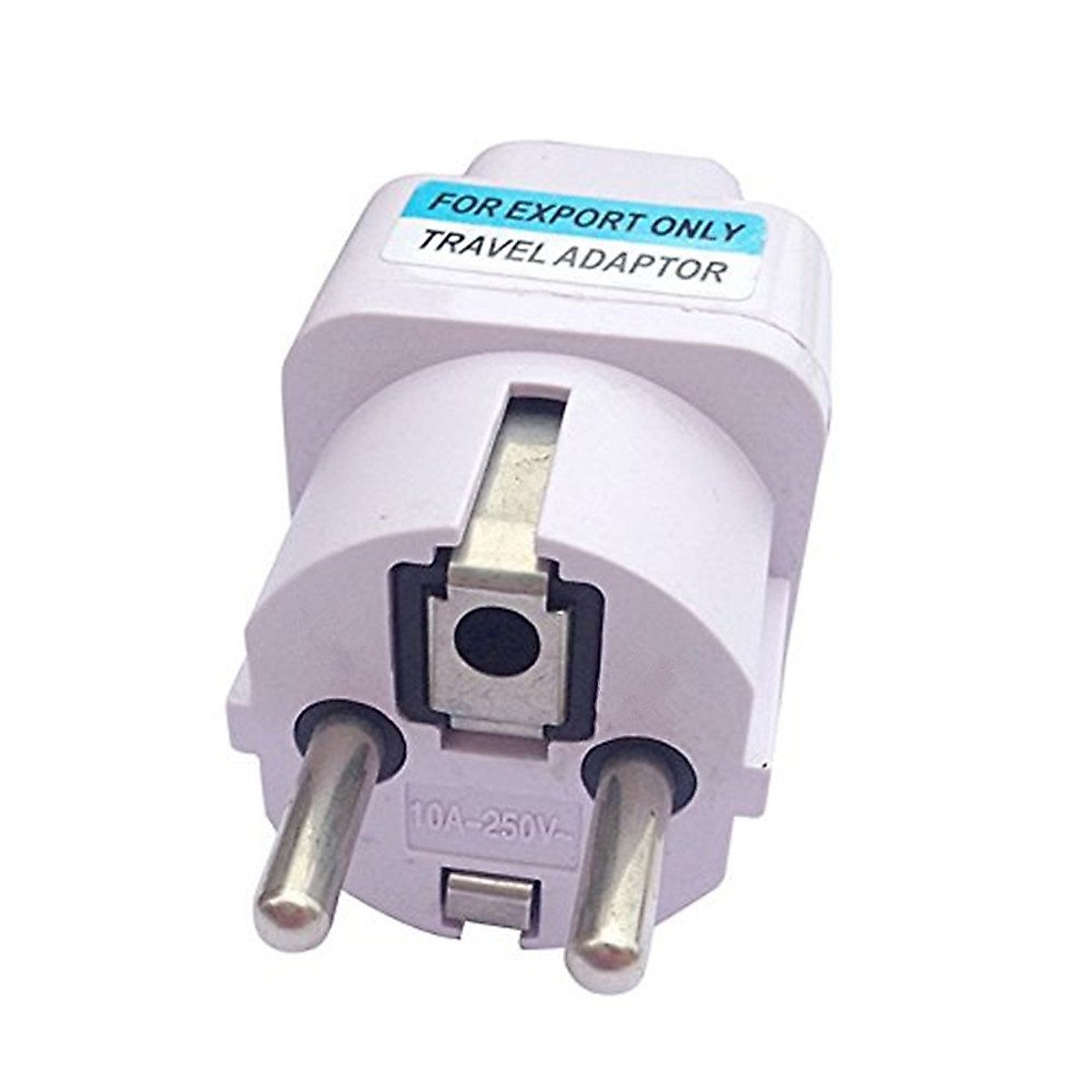 ANRANK UE3360AK 2 Packs Universal AU US UK to EU Europe Plug AC 250V Power Travel Adapter White