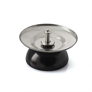 PZRT Universal Pot Lid Cover Knob Handle, Kitchen Cookware Replacement Pan Pot Handgrip Lid Knob Cap,Stainless Steel Base Circular Plastic Holding Knob Screw Handle