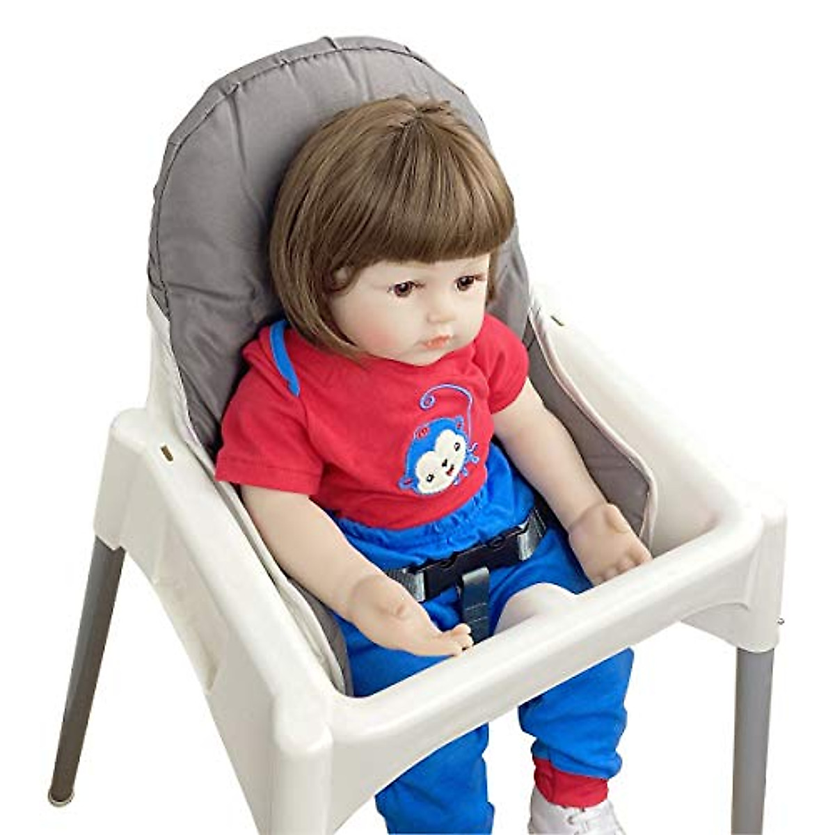 ZARPMA Seat Covers Cushion for IKEA Antilop Highchair, Washable Foldable Baby Highchair Cover IKEA Child Chair Cushion